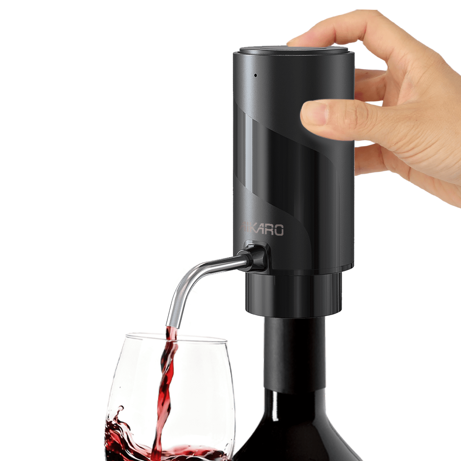 AIKARO Electric Wine Aerator Pourer Automatic Rechargeable Decanter for ...