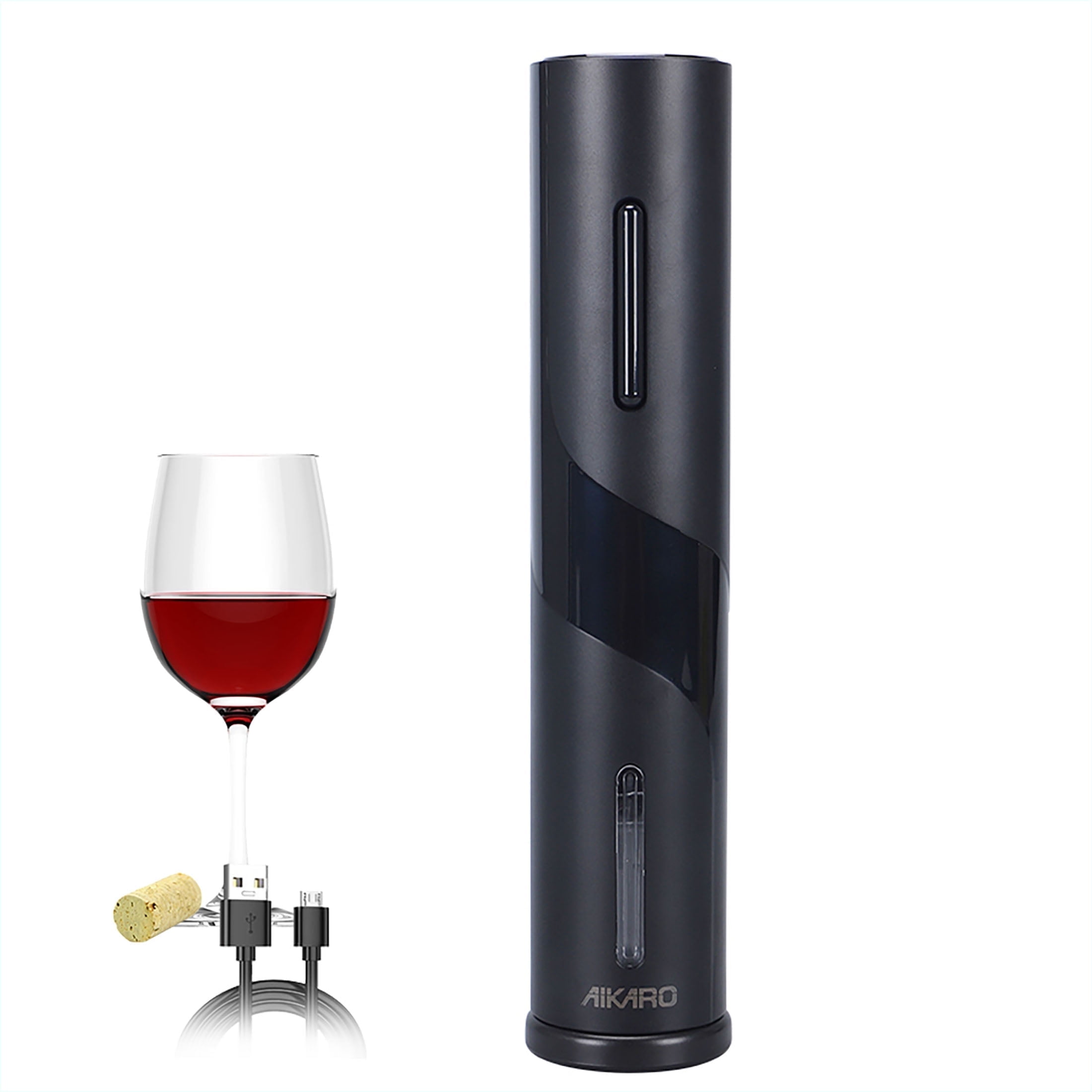AIKARO Electric Wine Bottle Opener Automatic Electronic Corkscrew, Rechargeable - Walmart.com