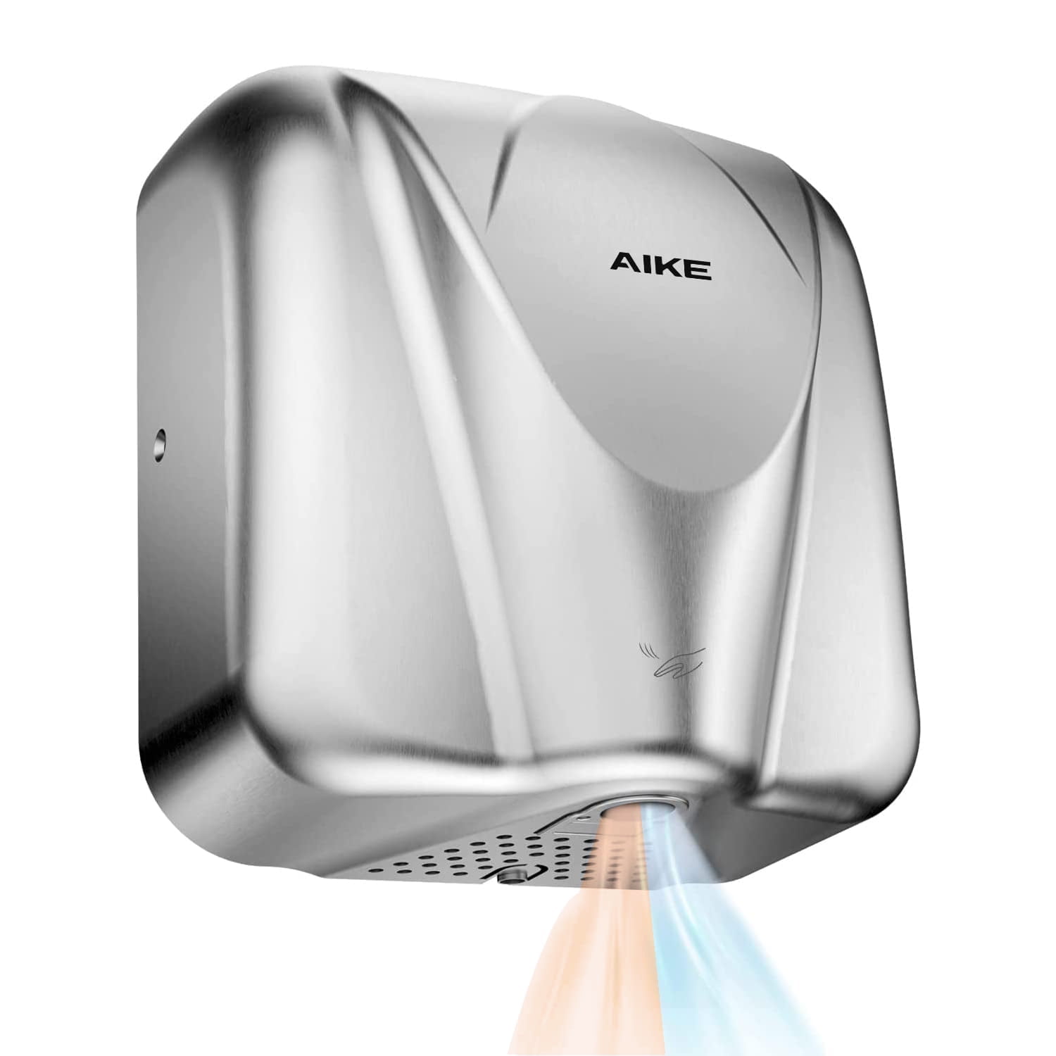 AIKE Heavy Duty Commercial Hand Dryer Auto Warm Wind Fast Dry Hands in ...