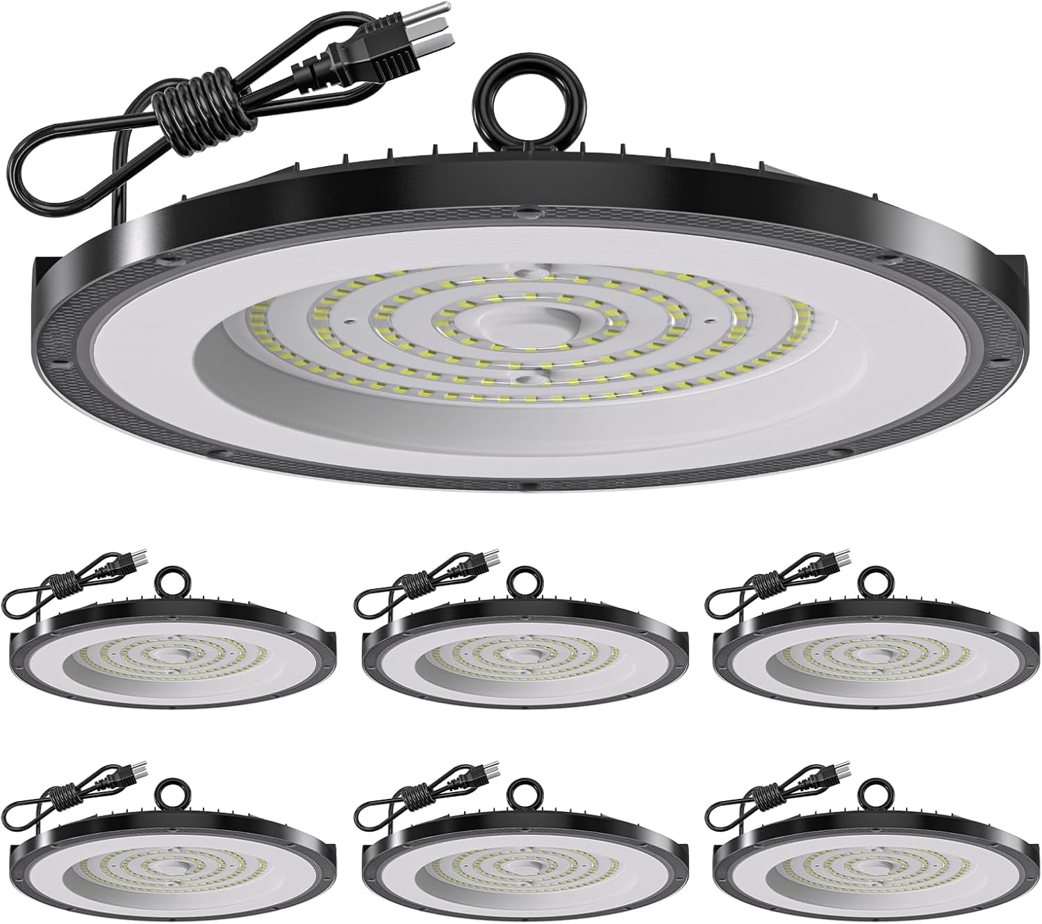 AIKVSXER LED High Bay Light UFO Shop Light 200W 30000LM 6000K Daylight ...