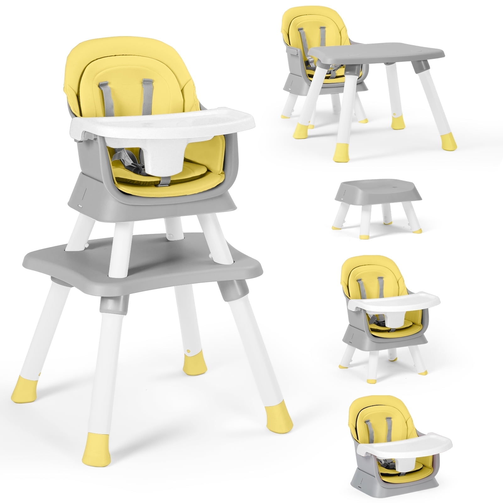 AILEEKISS 8 in 1 Baby High Chair, Toddler Dining Booster Seat for ...