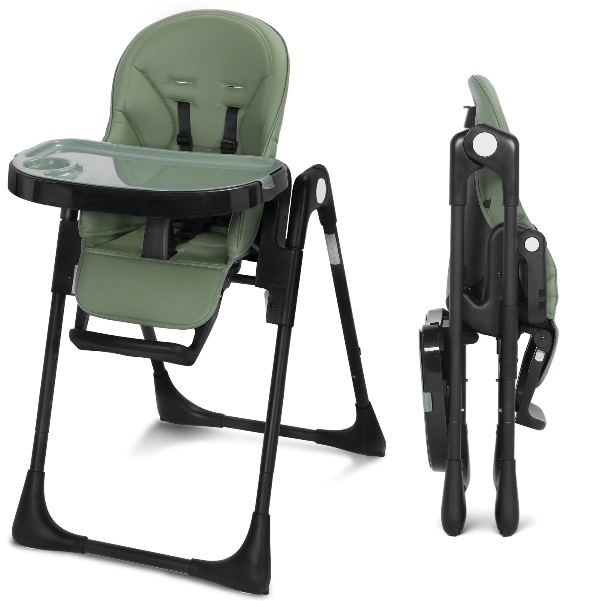 AILEEKISS Foldable High Chair for Baby, Toddler Eating Chair with ...