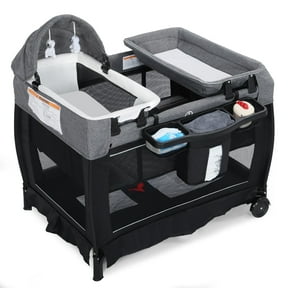 Pamo Babe Nursery Center Playard with Bassinet & Changing Table for ...