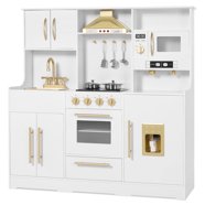 Pirecart Kids Corner Play Kitchen Wooden Toddler Kitchen Playset ...
