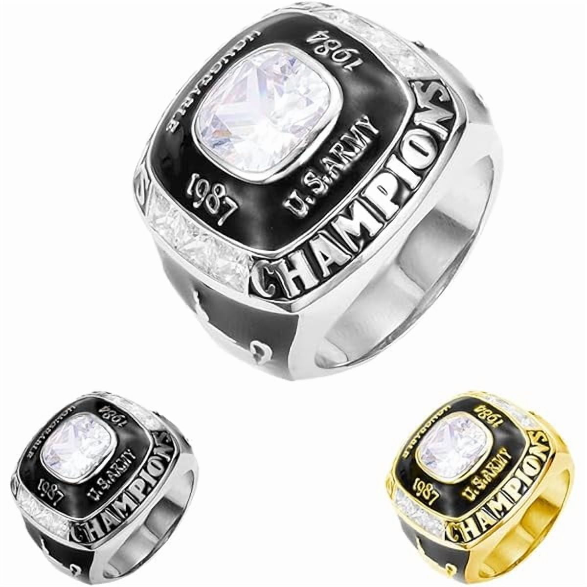 AILIN Custom Basketball Championship Rings for Men 925 Sterling Silver ...
