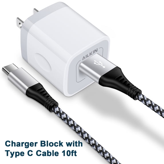 AILKIN USB Fast Charging Type C Charger with Android Type C Usb ...
