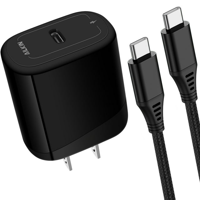 AILKIN 20W USB C Wall Charger Block with 6ft Cables, Fast Charge Phone ...