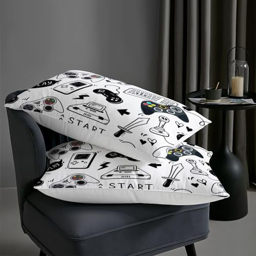 AILONEN Video Game Comforter Set Twin Size, Video Gamer Console ...