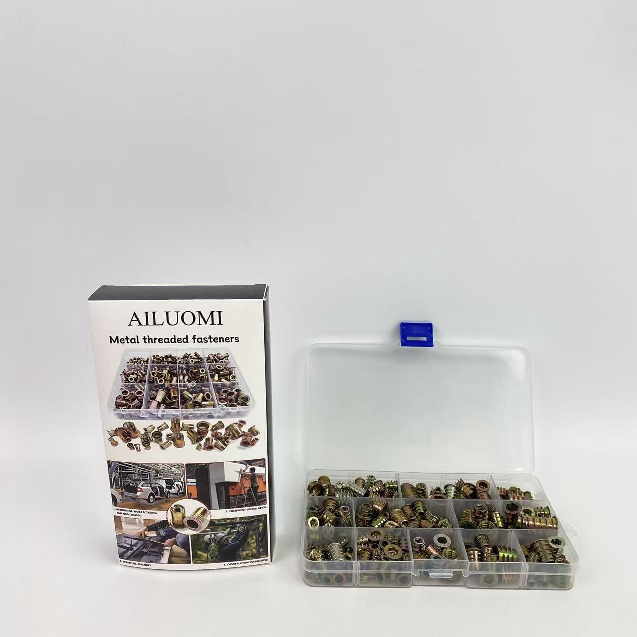 AILUOMI Metal threaded fasteners,Rivet Nut Kit, Zinc Plated Carbon ...