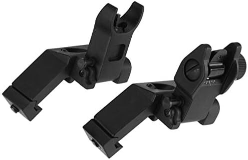 AIM Sports Low Profile Front & Rear Flip Up Sight Set with 45 Degree ...