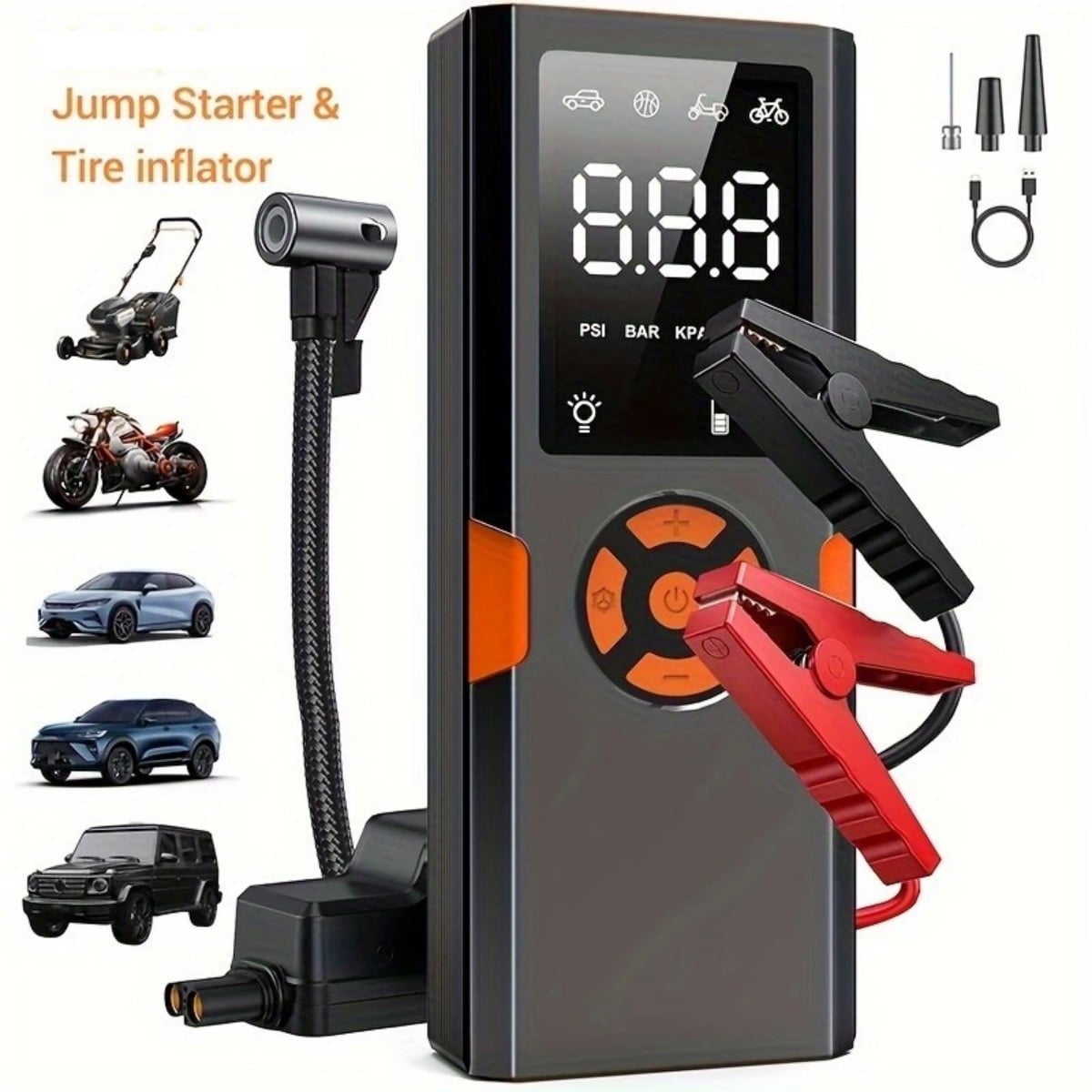 AIMAYA Jump Starter 4500A Peak Jump Box(up to10L Gas,8.0L Diesel Engine ...