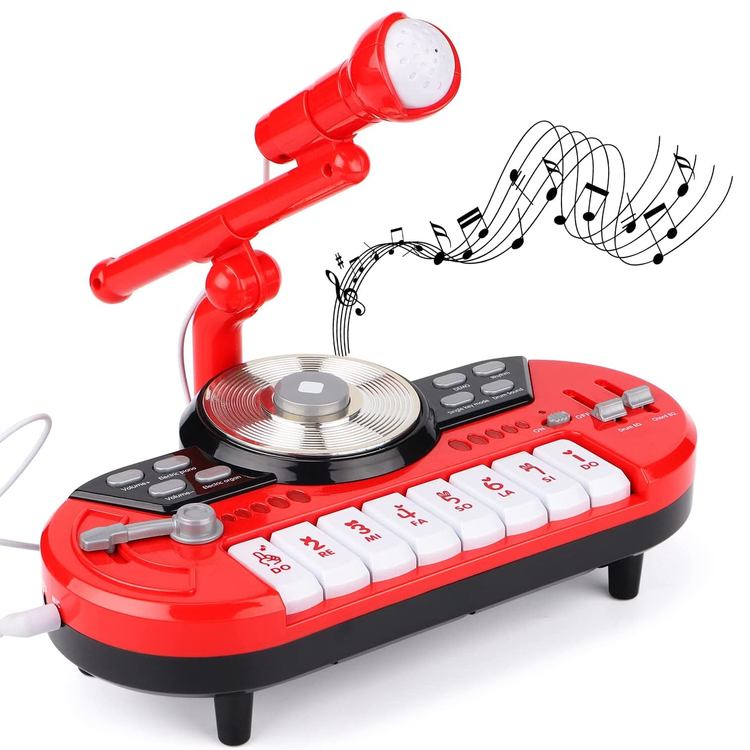 AIMEDYOU Kids Piano Keyboard, 8 Keys with Microphone, Educational Toy ...