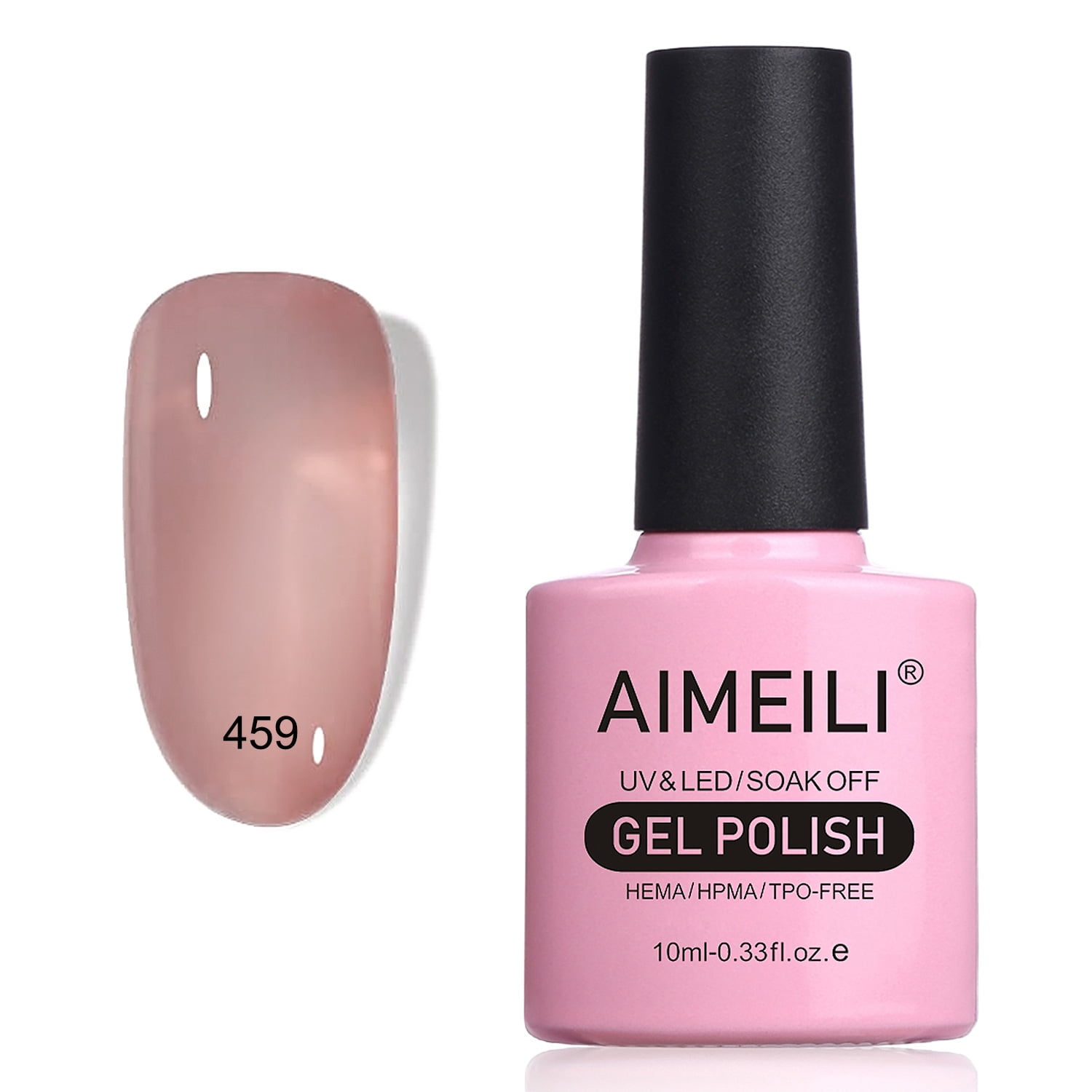 AIMEILI Chestnut Brown Gel Nail Polish Soak off U V LED Translucent Gel ...