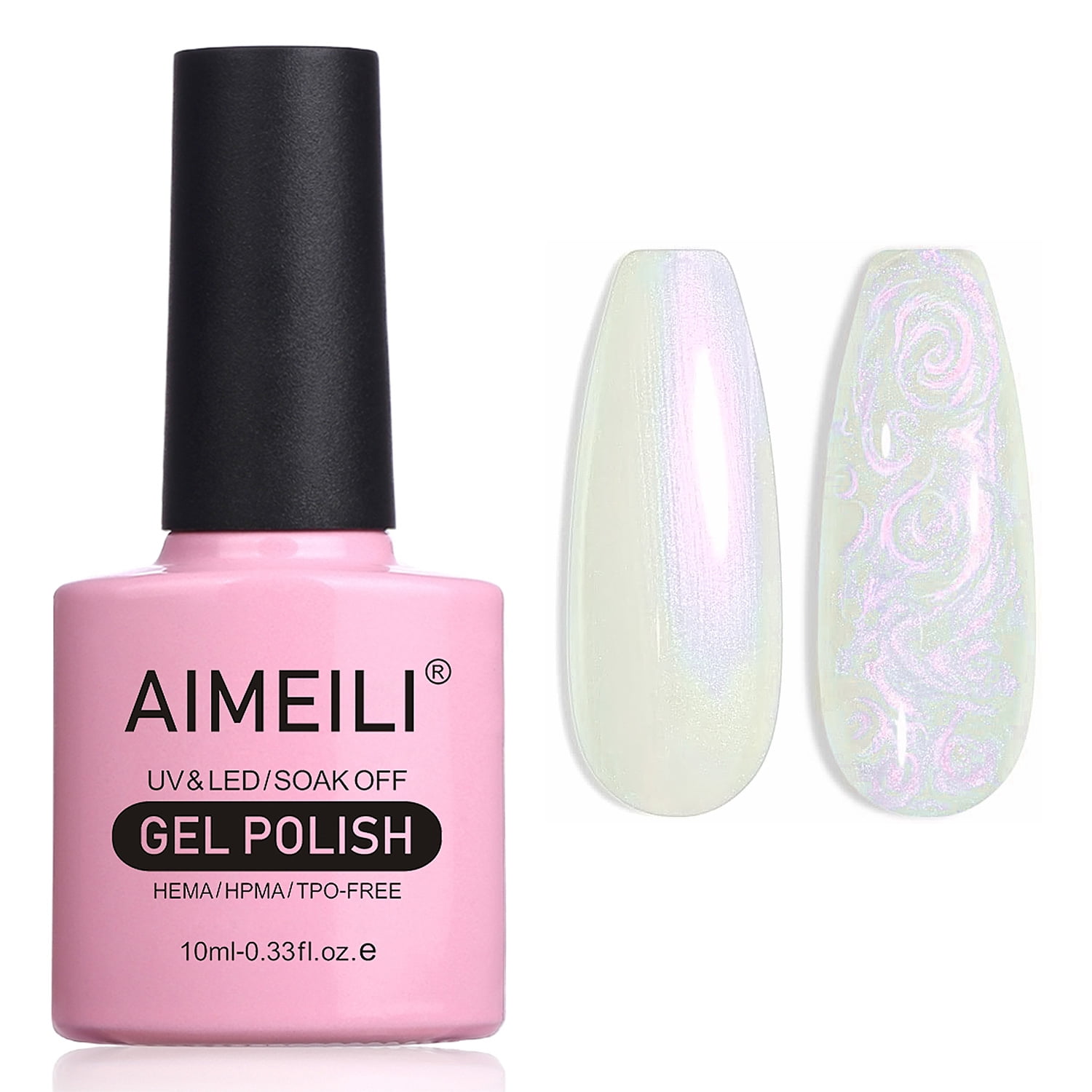 AIMEILI Soak off UV LED Pearl Gel Nail Polish - Glitter Mermaid Shell ...