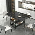 AIMEZO Portable Folding Dining Table, Expandable with Storage, Space ...