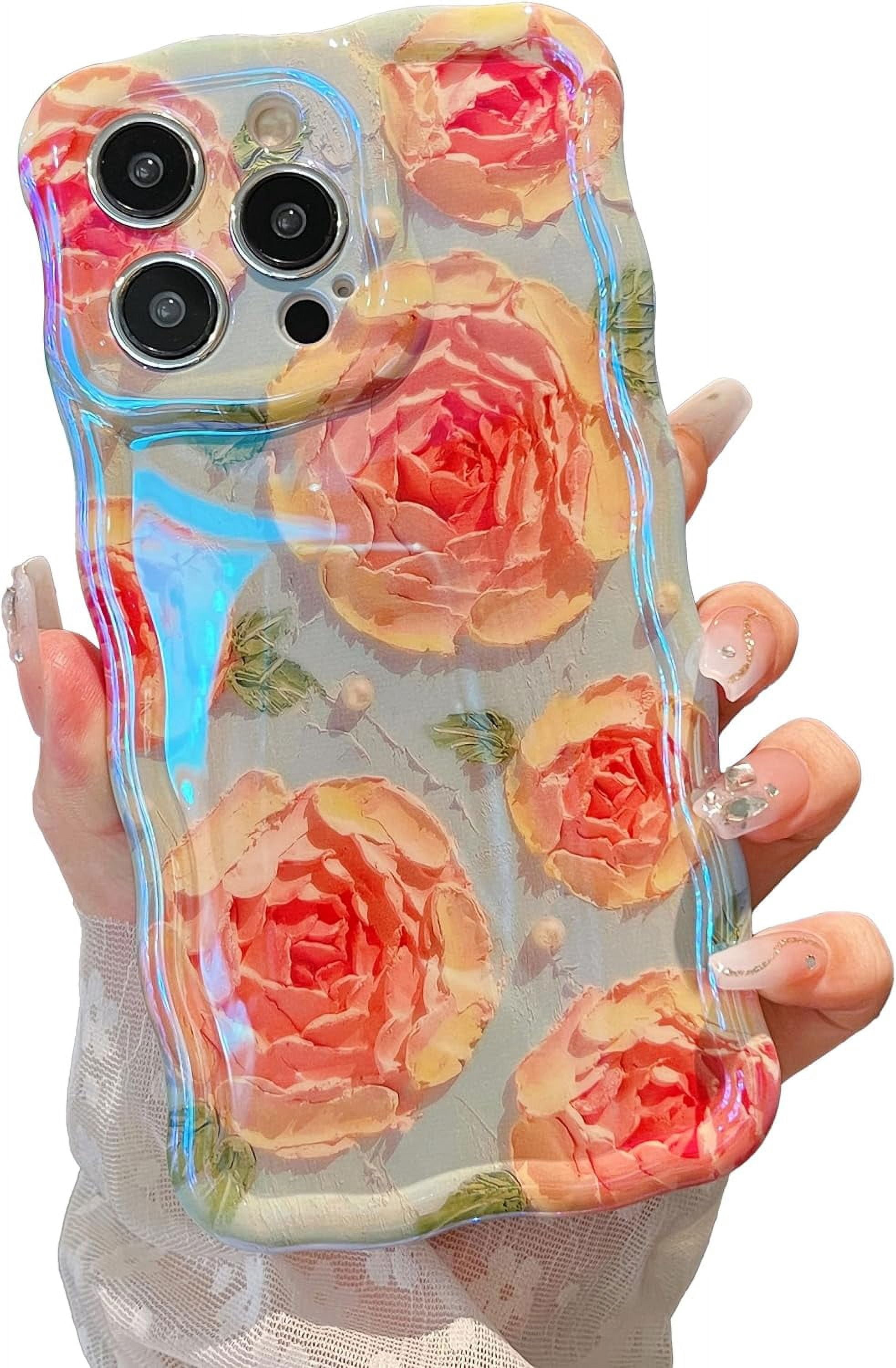 AIMIMI-Case For Iphone 13 Pro, Colorful Retro Oil Painting Flower Cute ...