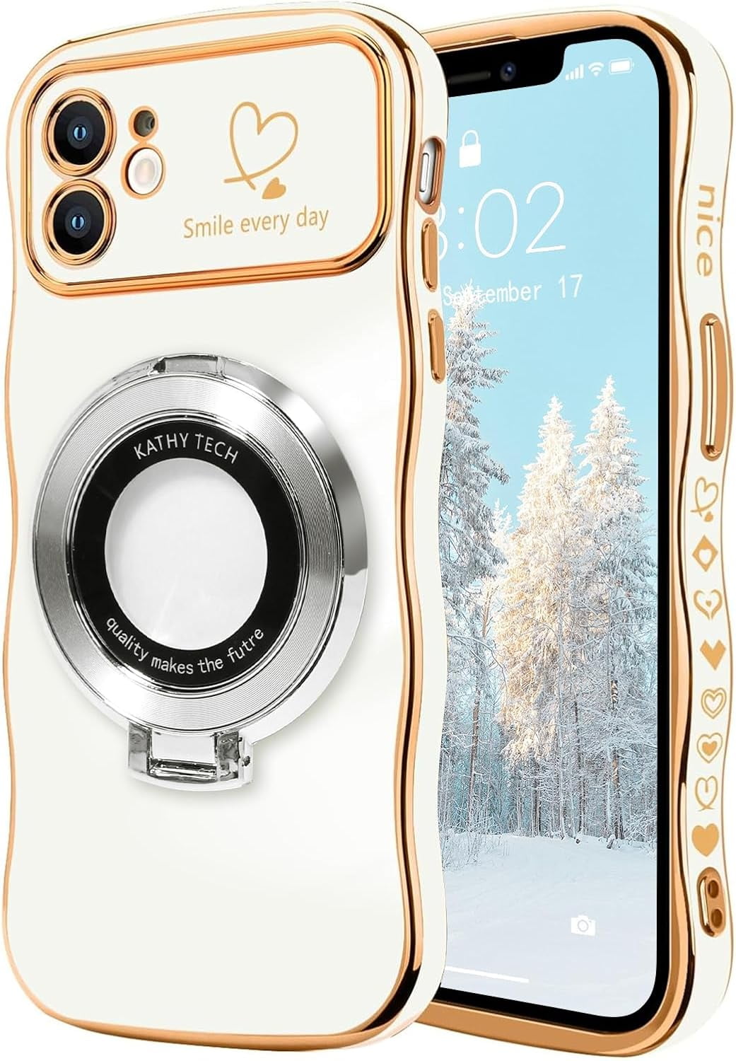 AIMIMI-Compatible With Iphone 11 Case Magnetic Ring Stand [Compatible ...