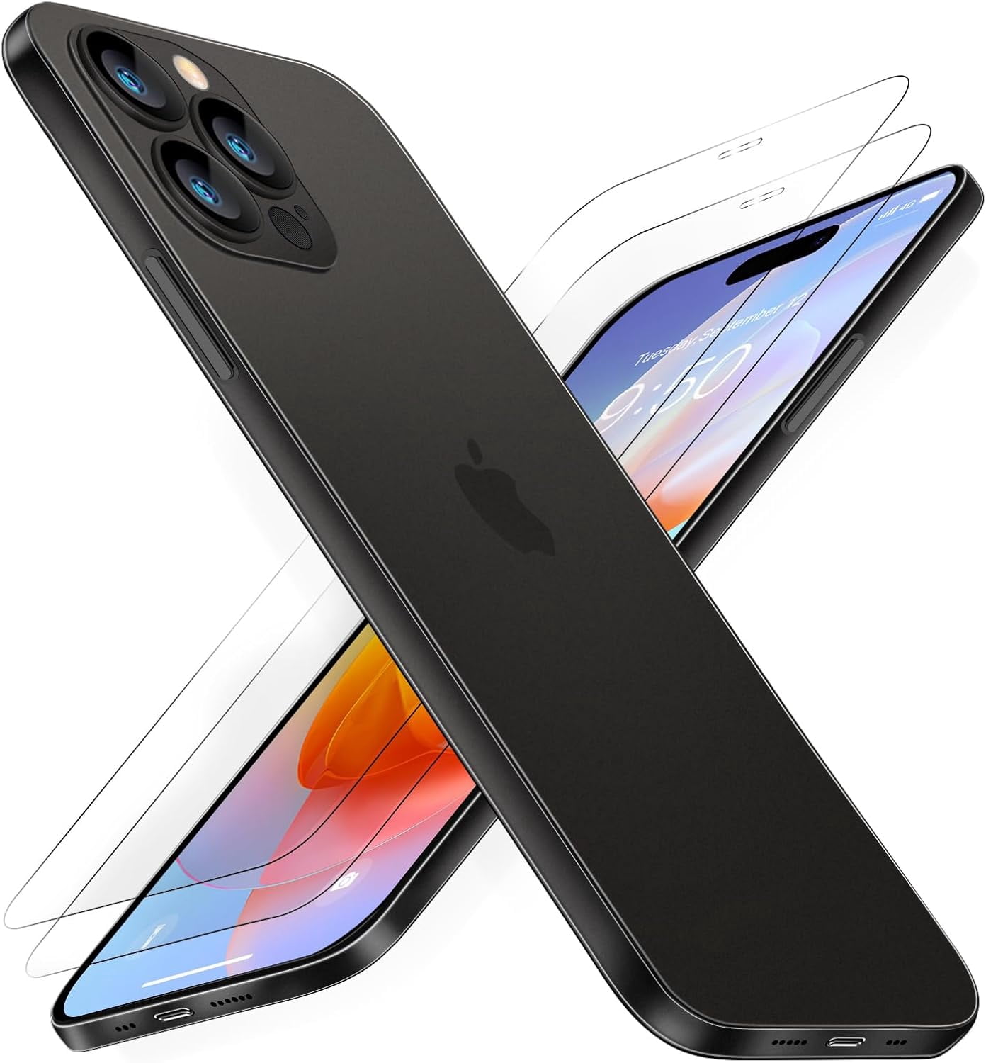 AIMIMI-Dataroad For Iphone 15 Pro Max Slim Case[Paper-Thin]0.2Mm 6.7 ...