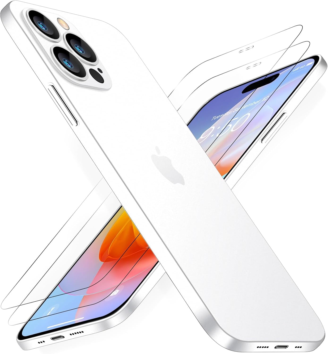 AIMIMI-Dataroad For Iphone 15 Pro Max Slim Case[Paper-Thin]0.2Mm 6.7 ...