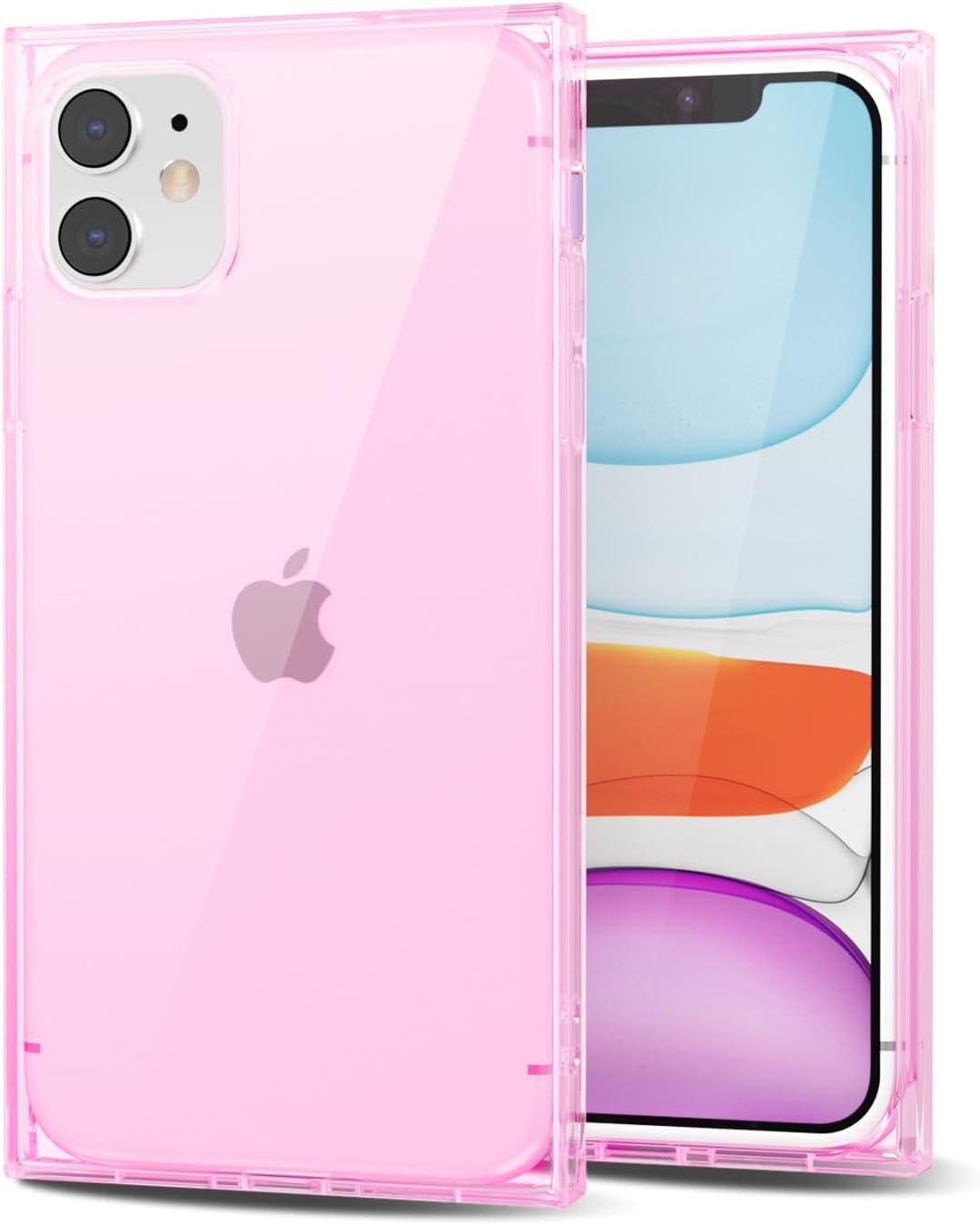 AIMIMI-For Iphone 11 Clear Case Rectangle Edge, Aesthetic Trendy Girly ...