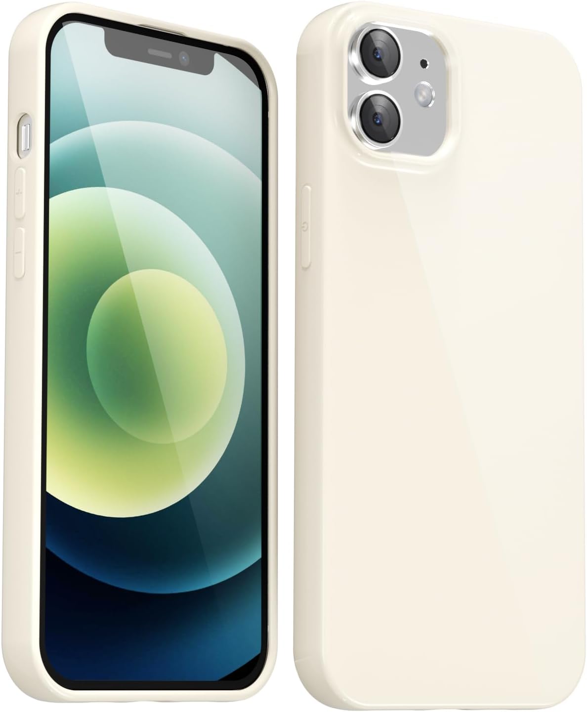 AIMIMI-For Iphone 12 / Iphone 12 Pro Case Silicone, Glossy Soft Rubber ...