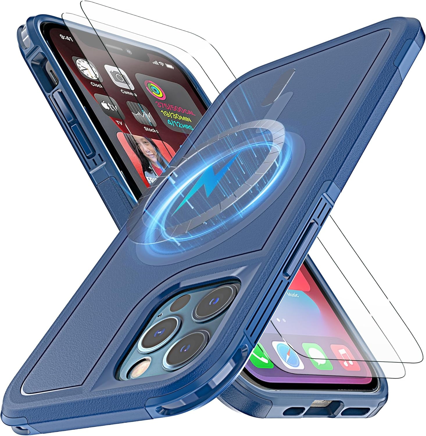 AIMIMI-For Iphone 12 Pro Max Case, [Compatible With Magsafe][10 Ft Anti ...