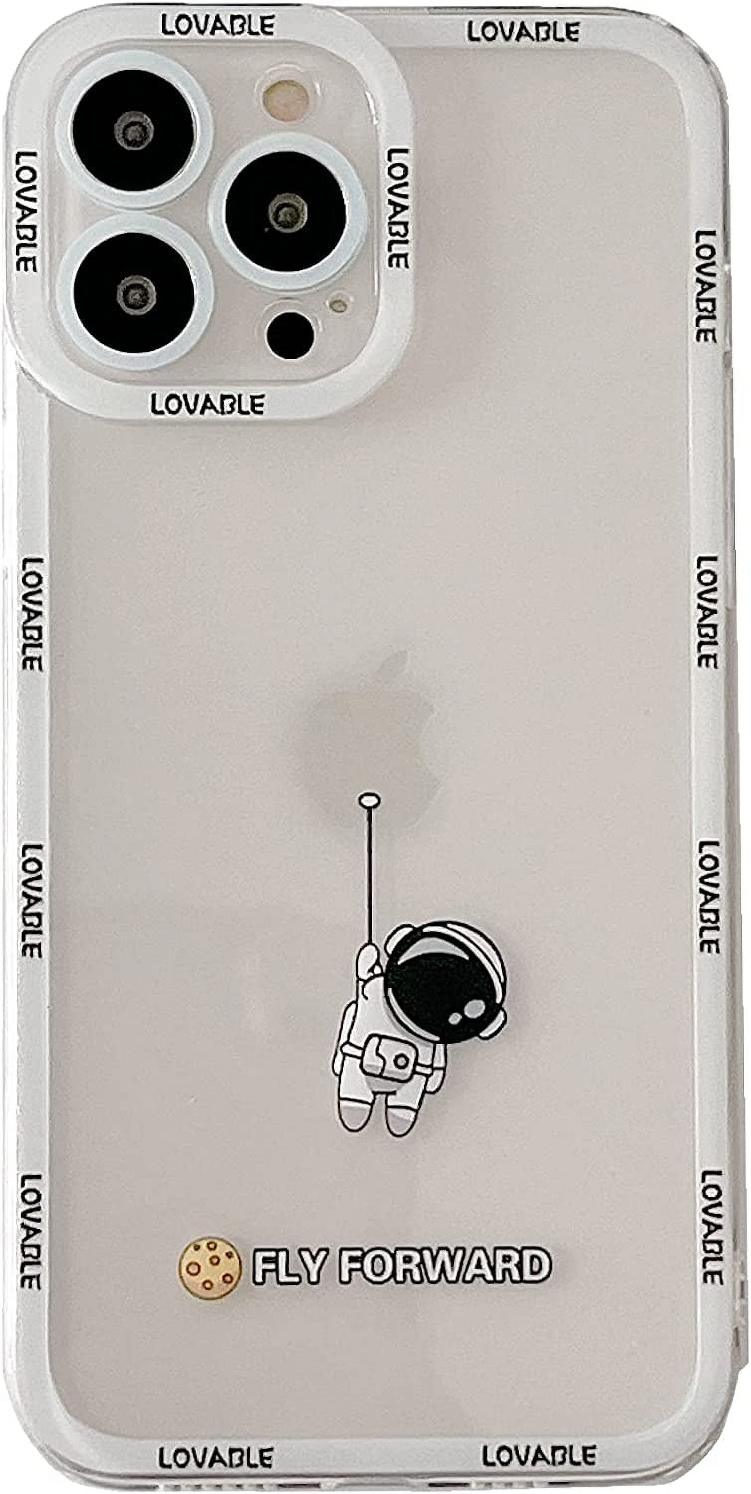 AIMIMI-For Iphone 13 Pro Clear Case, Cute Cool Cartoon Astronaut Fly ...