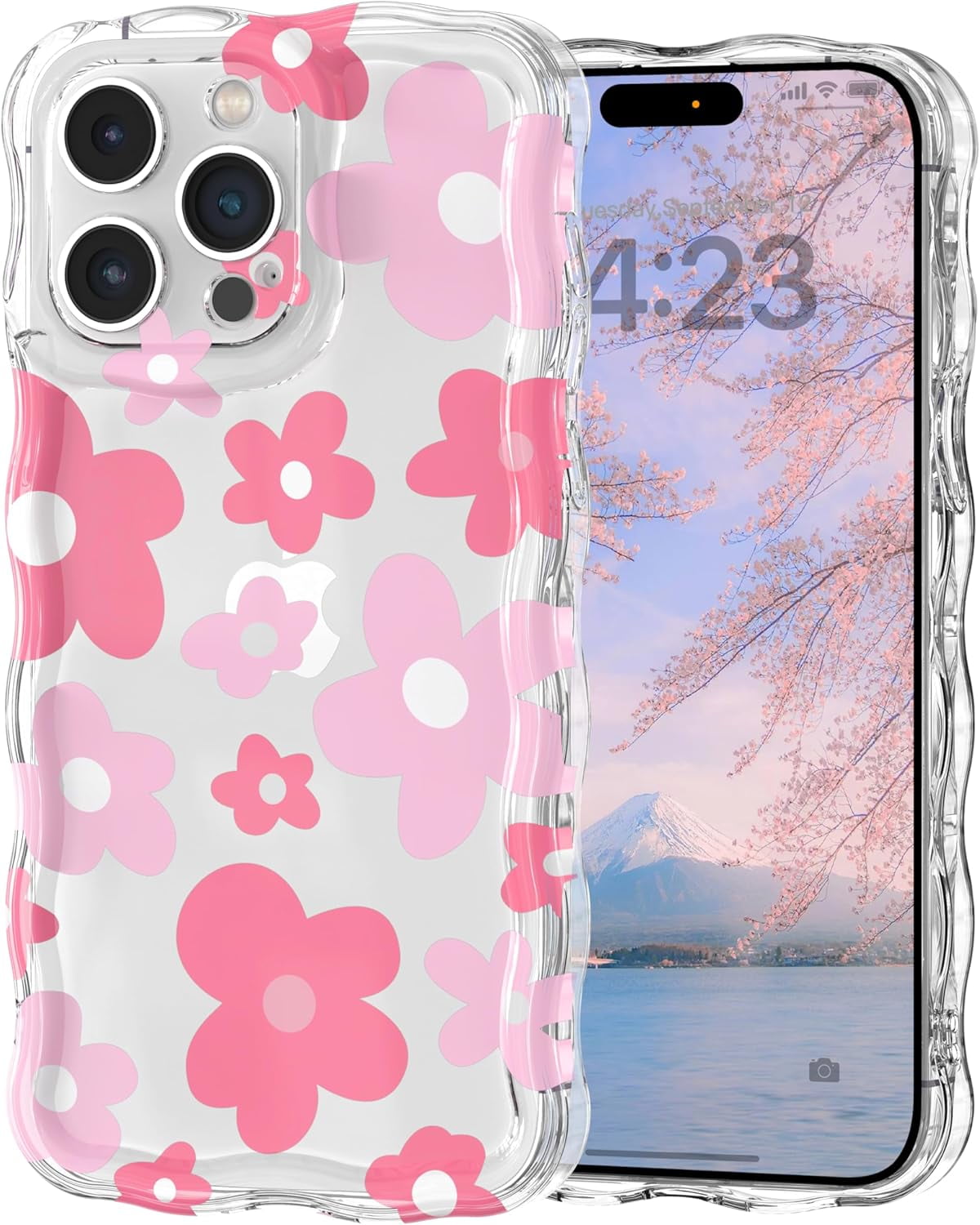 AIMIMI-For Iphone 14 Pro Case, Cute Flower Girls Women Soft Case ...