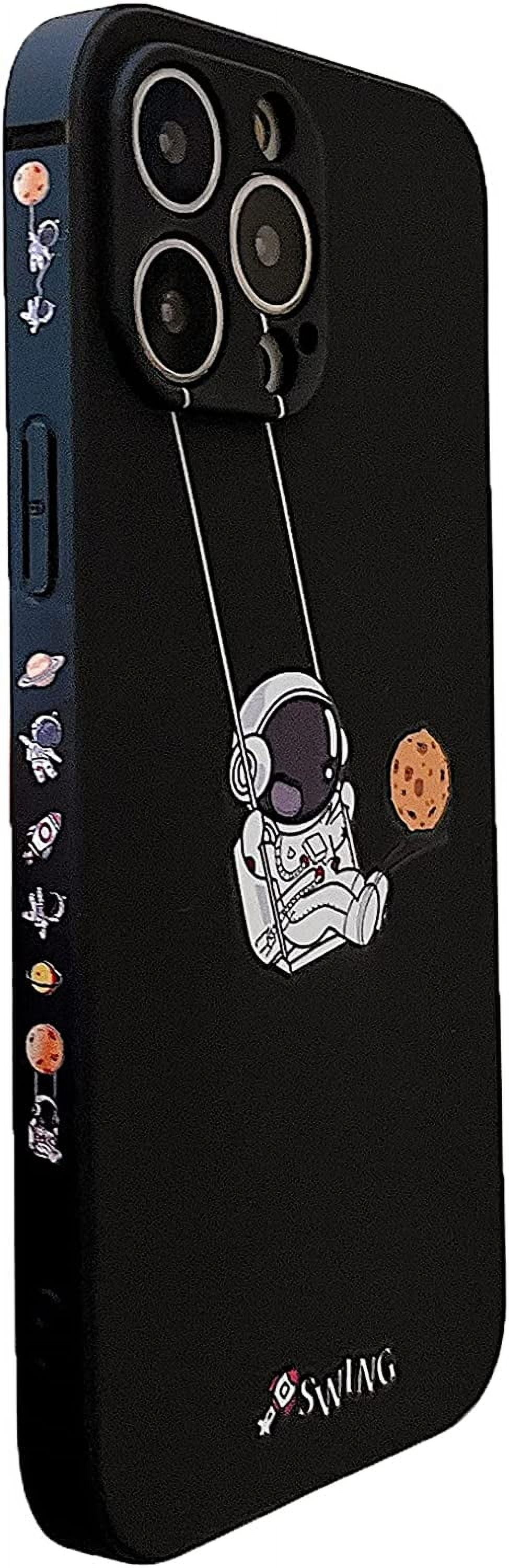 AIMIMI-For Iphone 16 Pro Cute Case, Cool Cartoon Swing Astronaut Planet ...