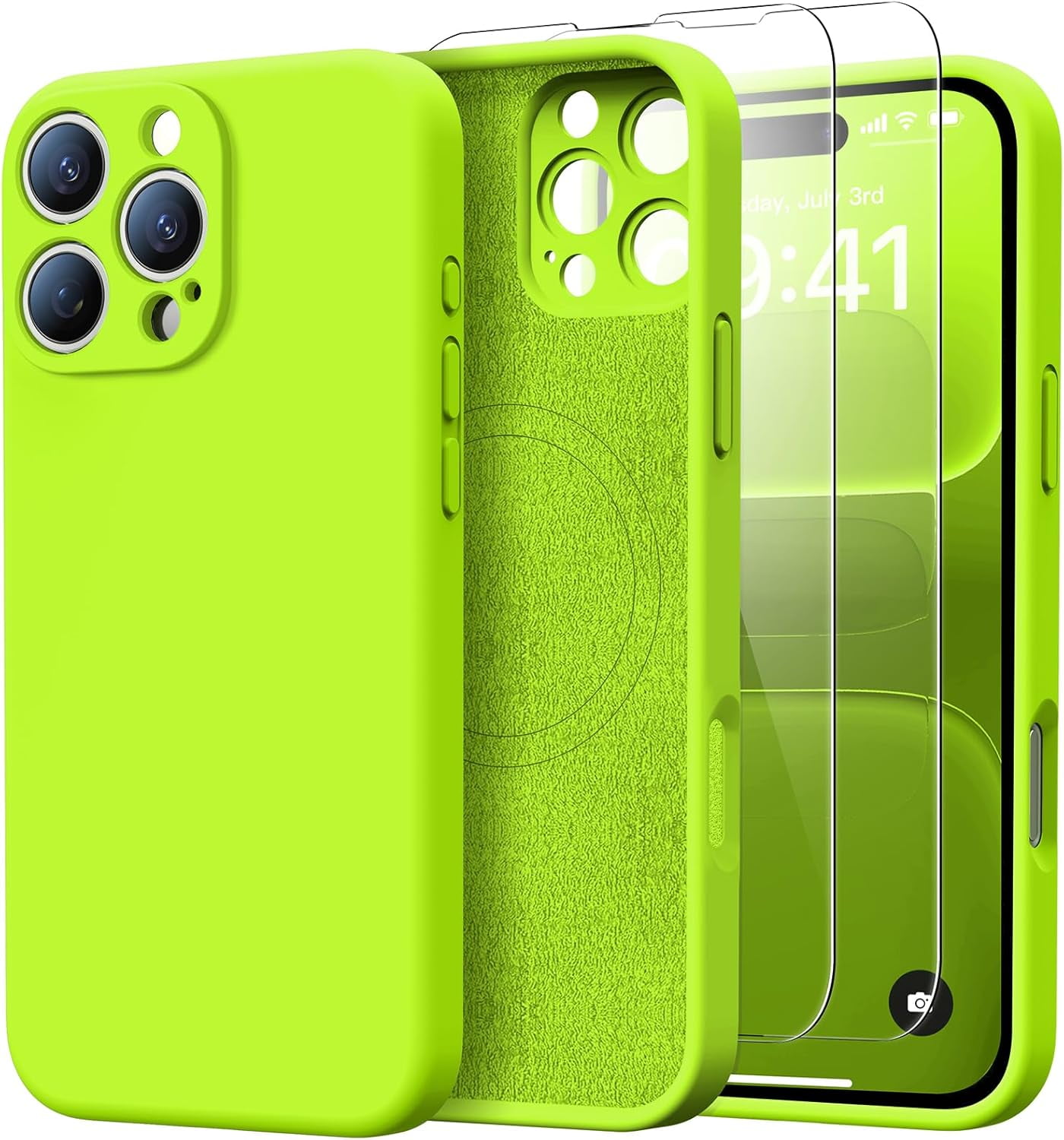 AIMIMI-For Iphone 16 Pro Max Case With 2 Screen Protectors - Compatible ...