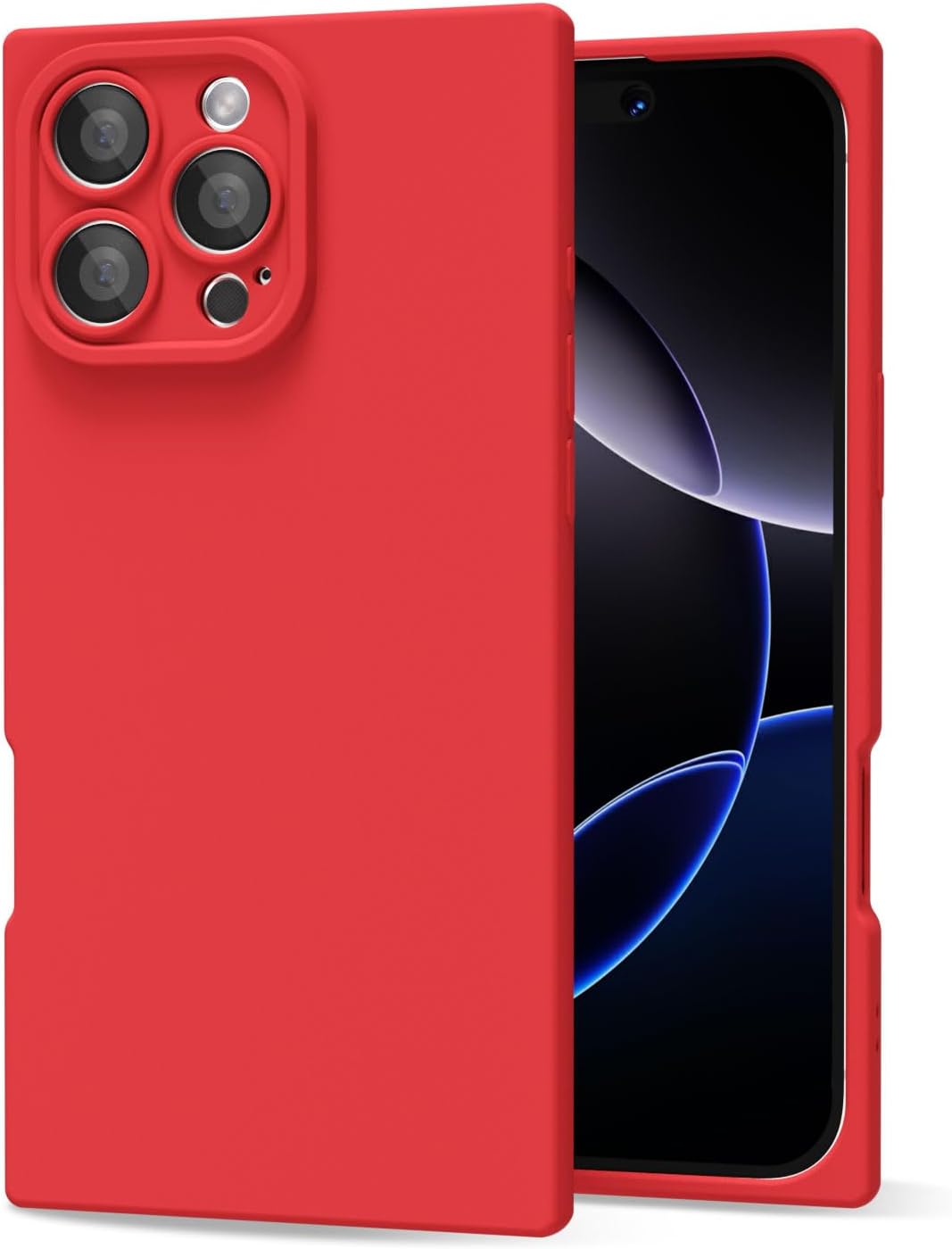 AIMIMI-For Iphone 16 Pro Max Phone Case Silicone Rectangle Edge, Y2K ...