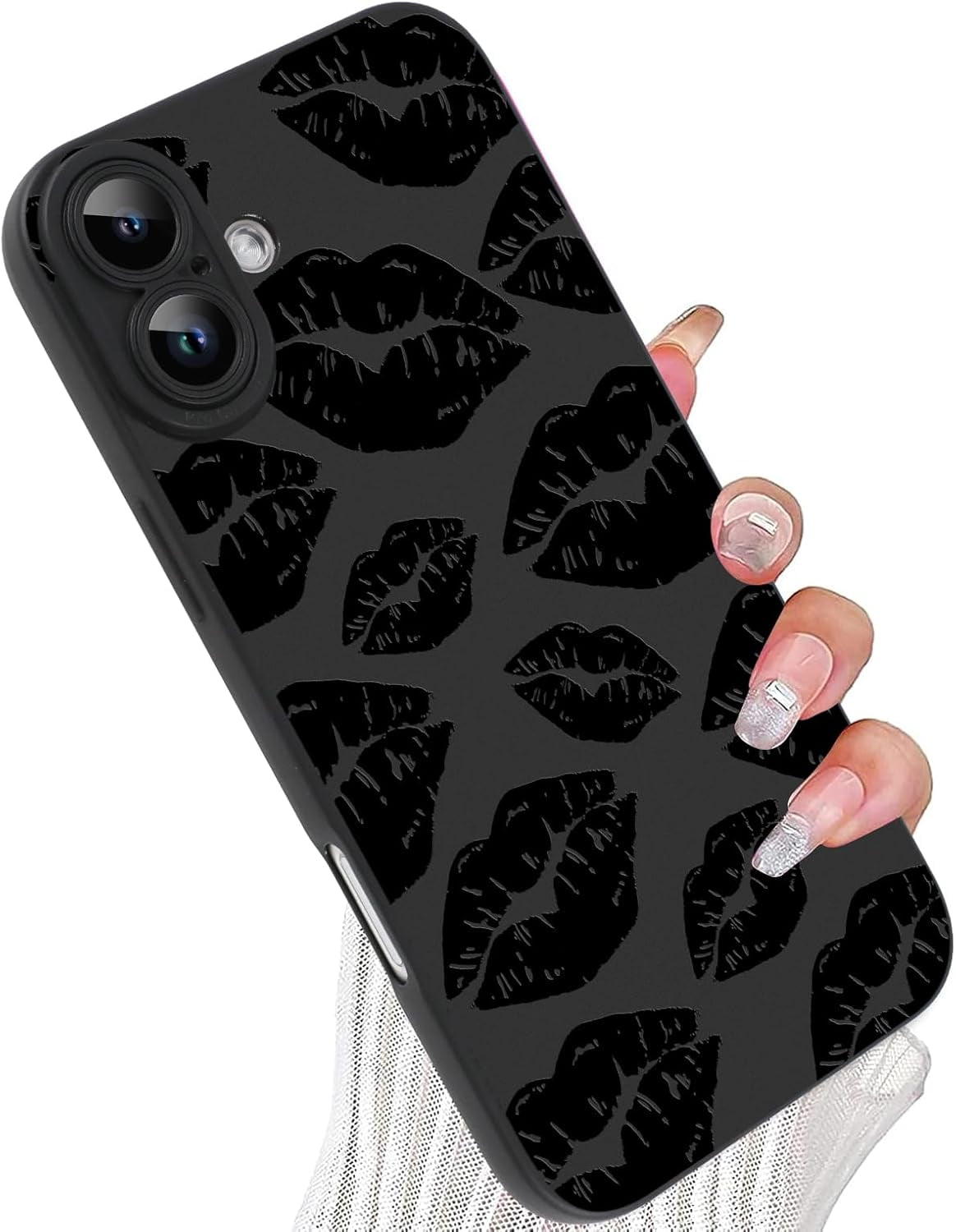 AIMIMI-Lips Kiss Case For Iphone 16 Plus Case, Cute Lipstick Kisses ...