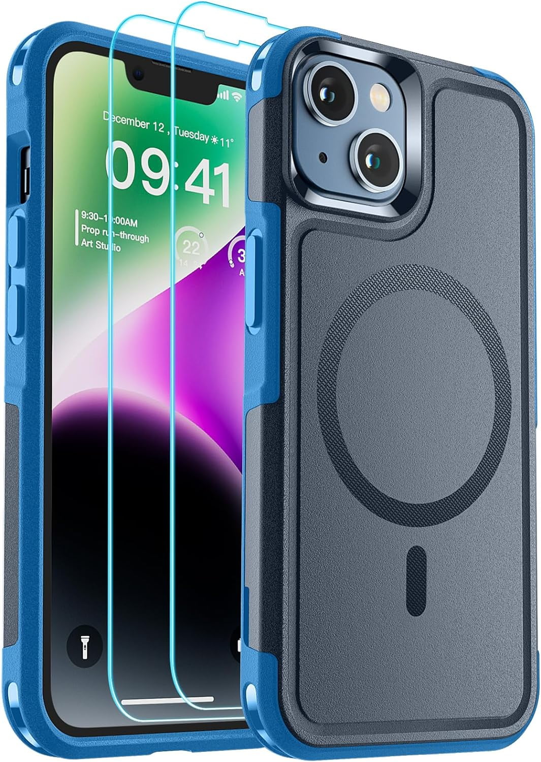 AIMIMI-Magnetic For Iphone 14 Case & Iphone 13 Case (Compatible With ...