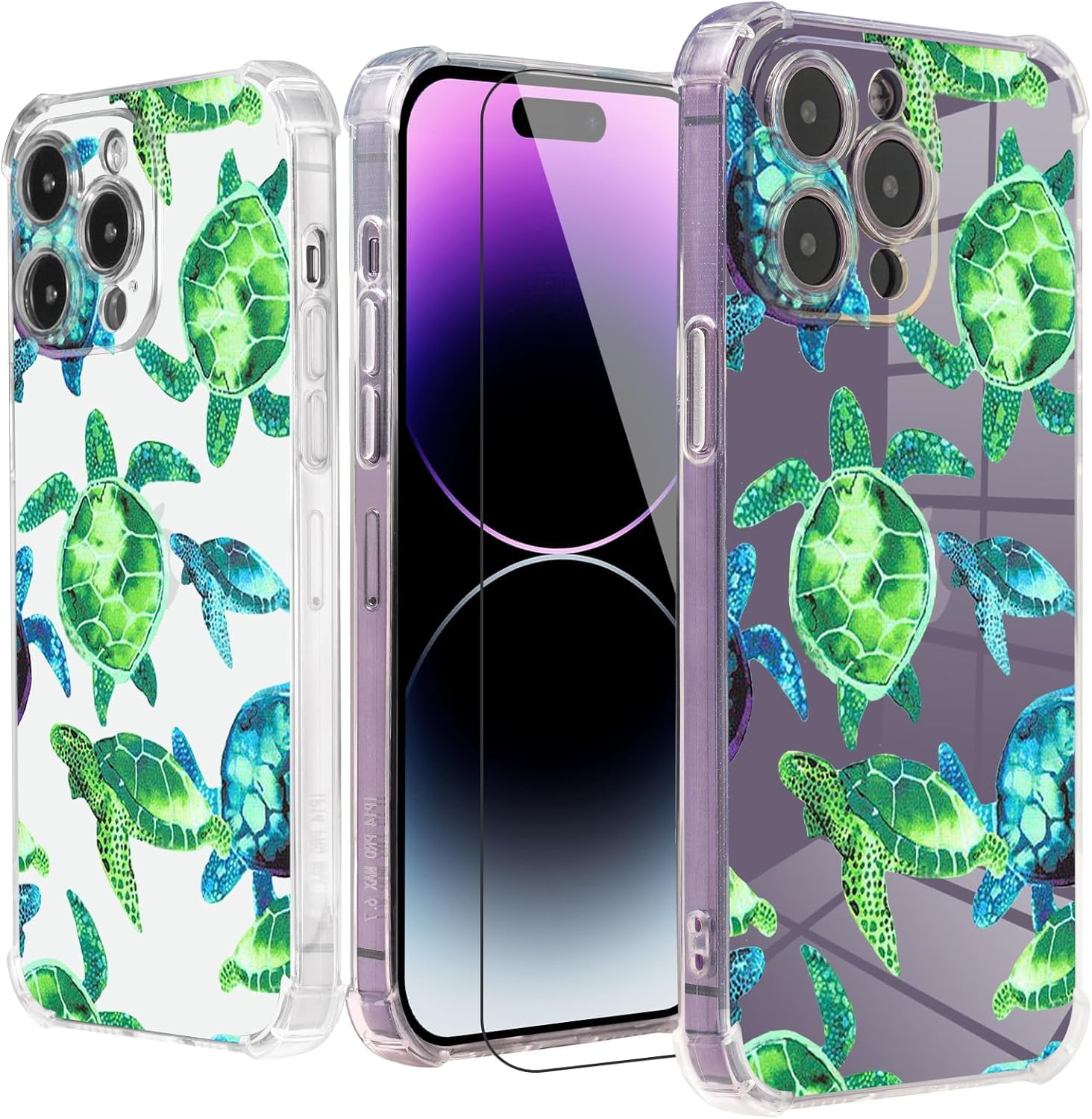 AIMIMI-Turtles Case For Iphone 15 Pro With Sea Turtles Design,Arty ...