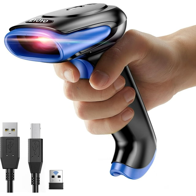 AIMPIRE 2D Bluetooth Barcode Scanner Wireless, 2500mAh Handheld ...