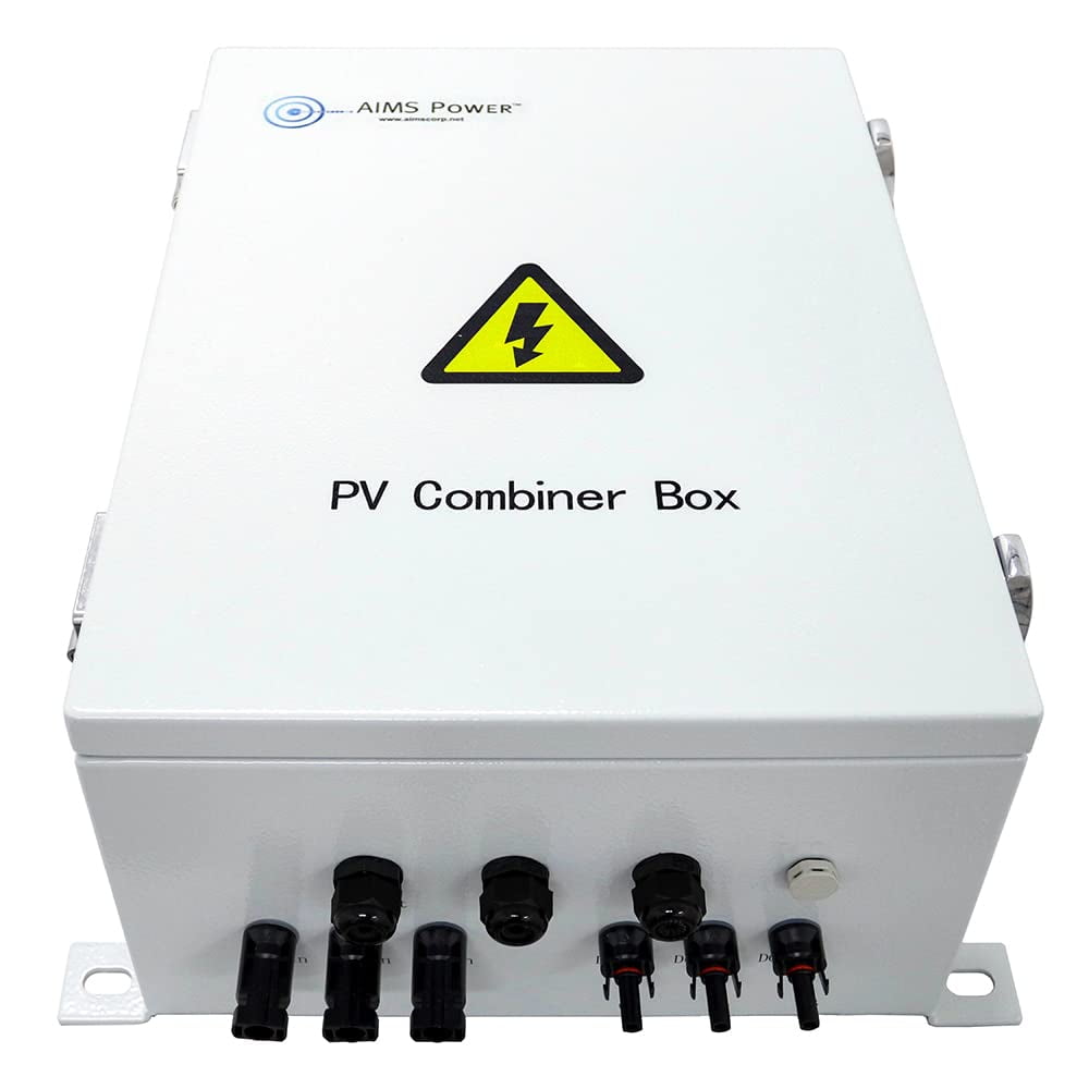 AIMS Power 3 String Solar Array Combiner Box 60A 200 VDC 3 Inputs 10KW ...