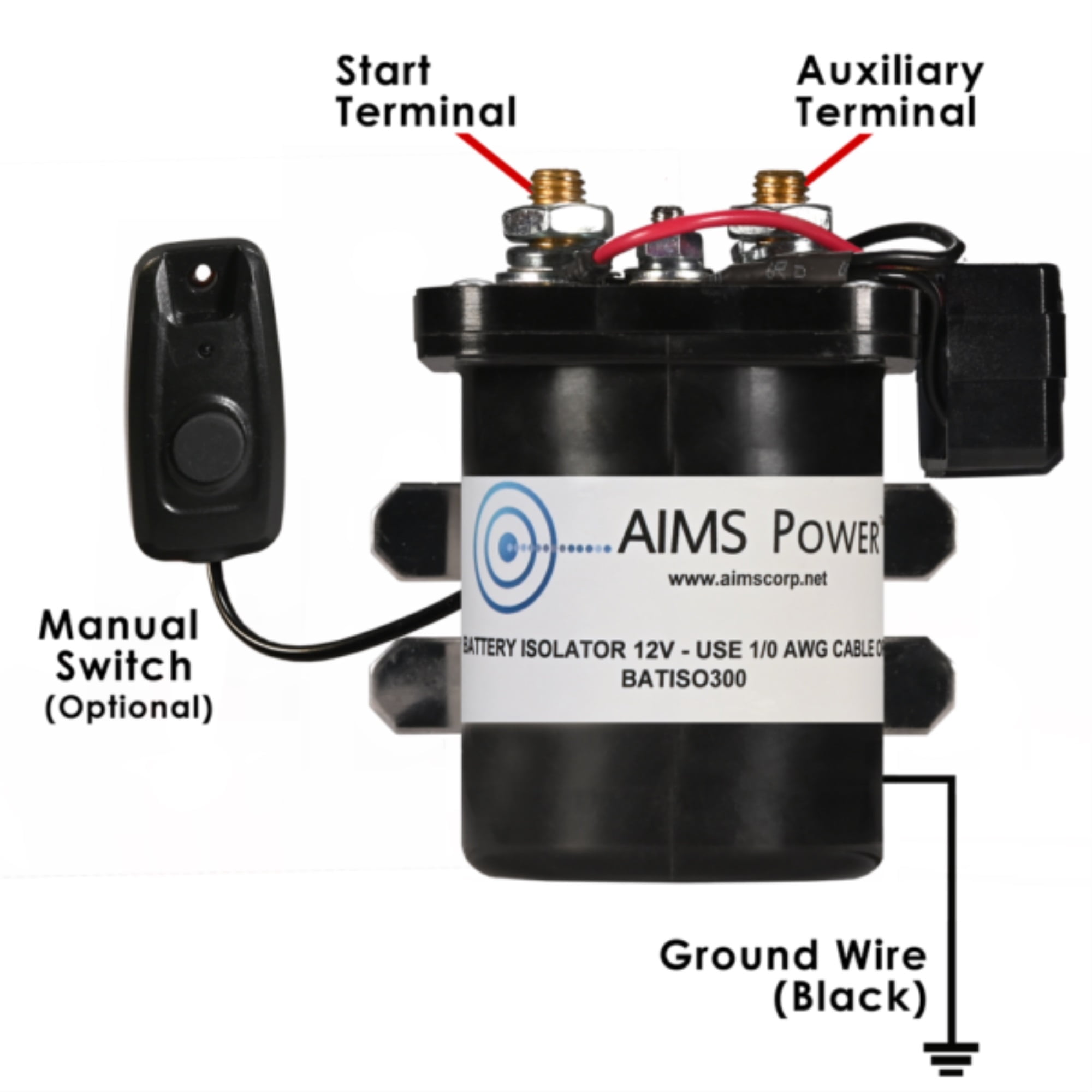 AIMS Power Dual Sensing Smart Battery Isolator 300 Amp Automatic ...