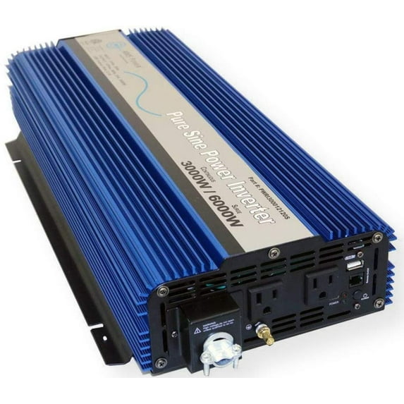 AIMS Power PWRI300012120W Pure Sine Wave Power Inverter, 3000 Watt ...