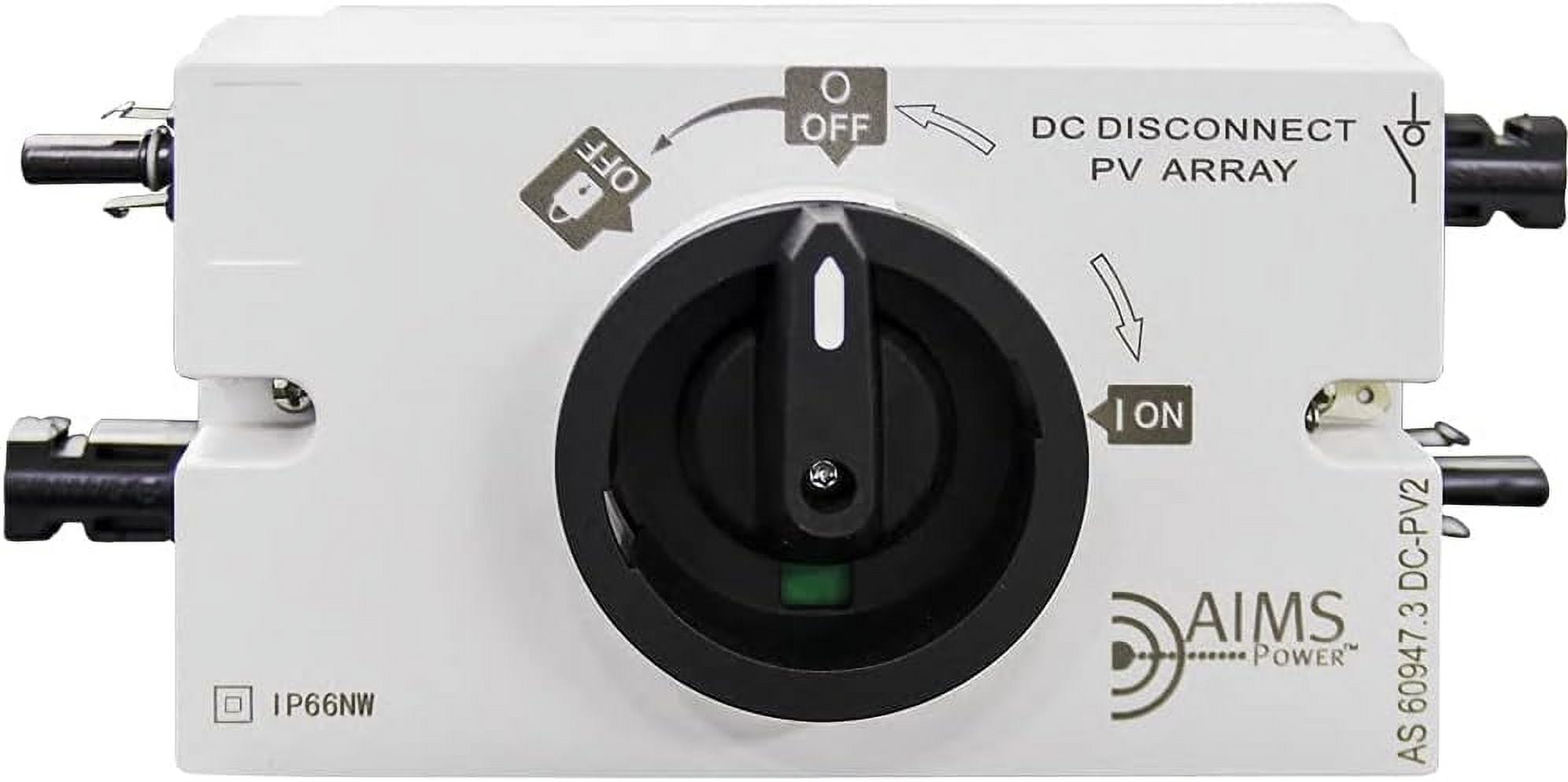 AIMS Power Solar PV DC Quick Disconnect Switch 1200V 32 Amp - Walmart.com