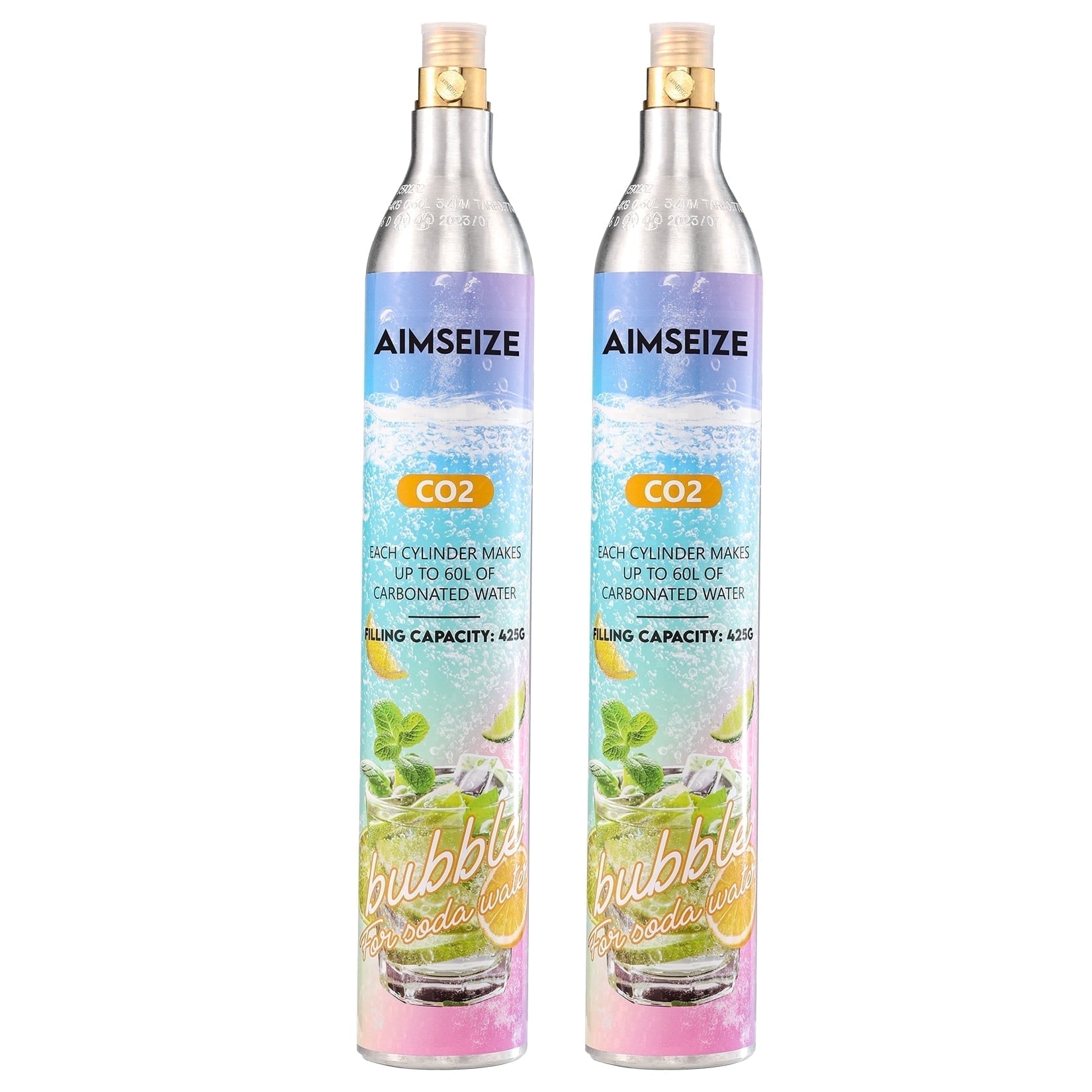 AIMSEIZE CO2 Cylinder for Soda Makers - 60L Fast Refill Carbonator ...