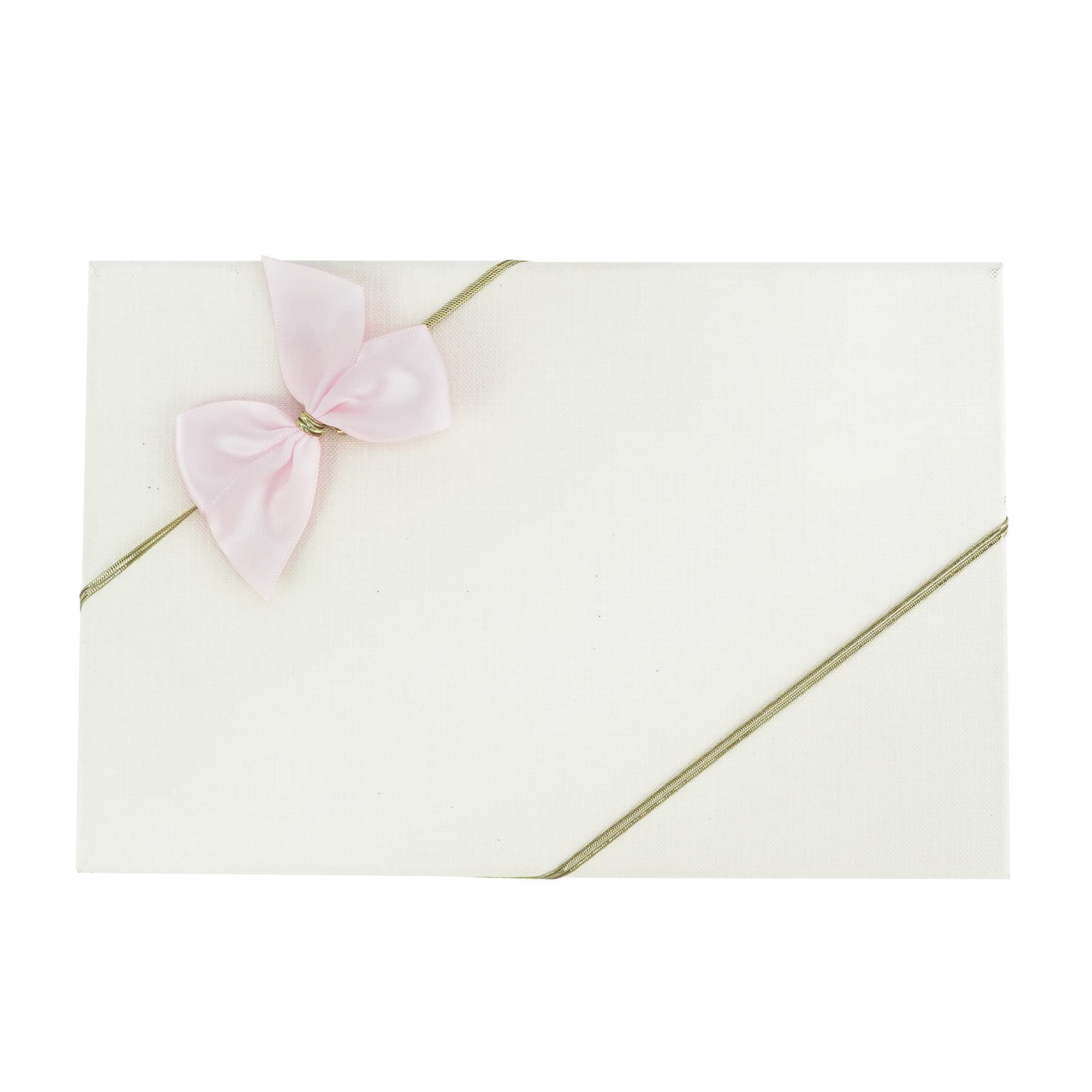 AIMUDI Stretch Loops with MSF2 Pre Tied Satin Bows 10", Light Pink ...