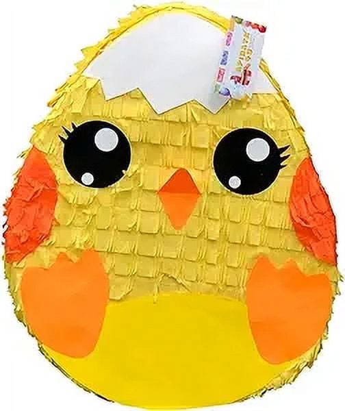 AINATA4U 2-D Yellow Easter Baby Chick Pinata out of Egg Shell Easter ...