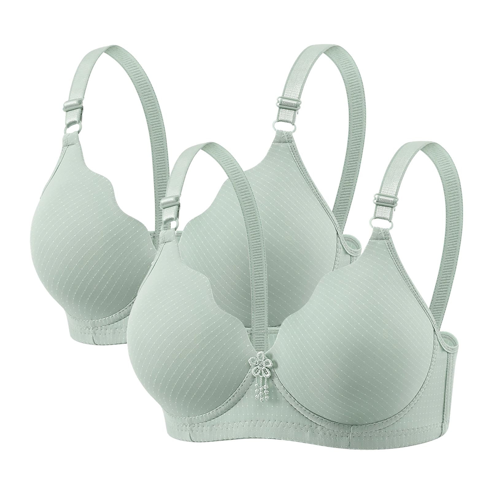 AINIYS 2PC Breathable Everyday Bras Wireless Lift and Support Push-Up ...