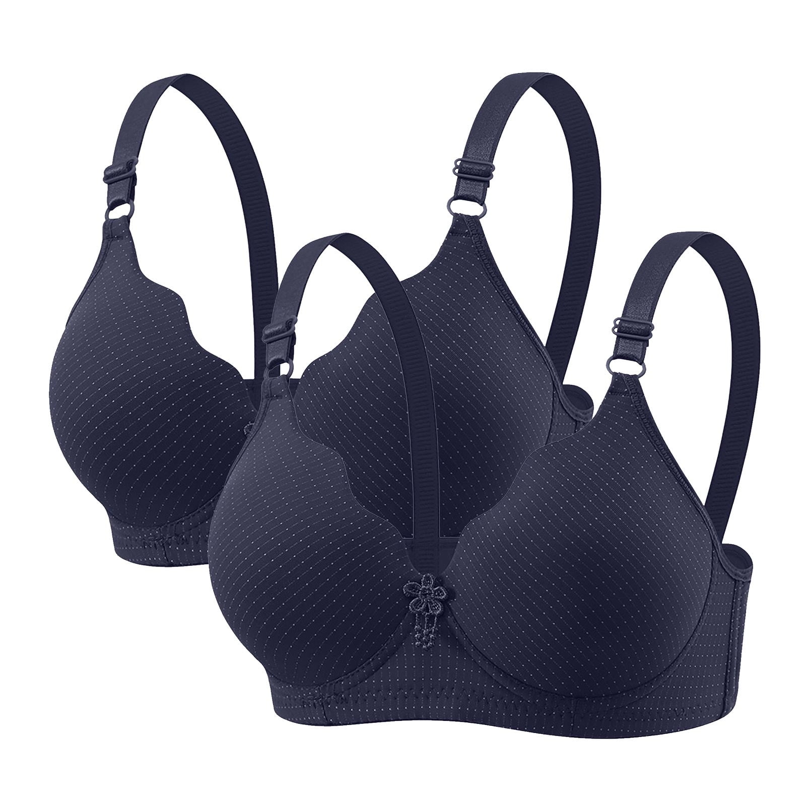 AINIYS 2PC Breathable Everyday Bras Wireless Lift and Support Push-Up ...