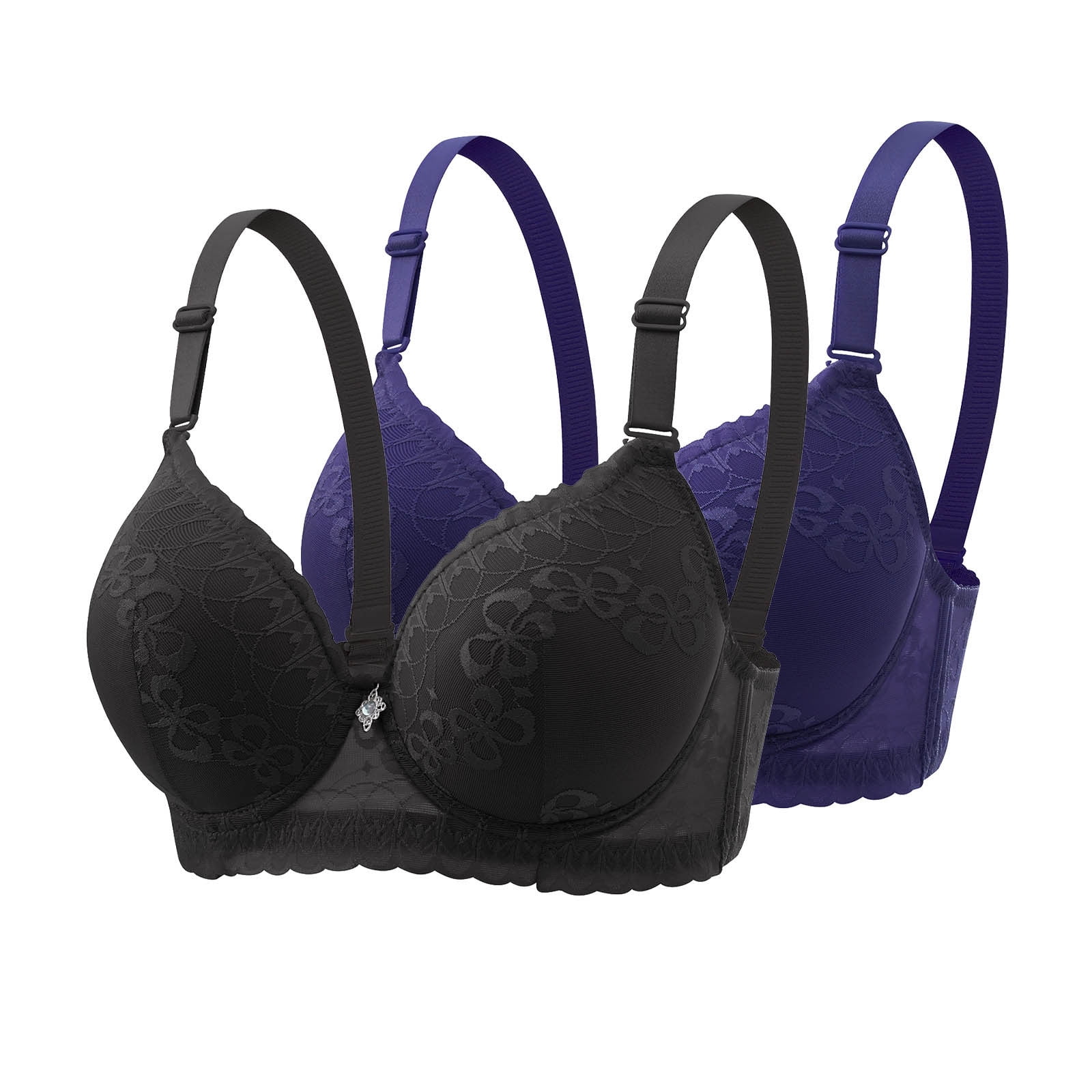 AINIYS 2PC Light Padding Bras Bralette Underwire Lift and Support Push ...