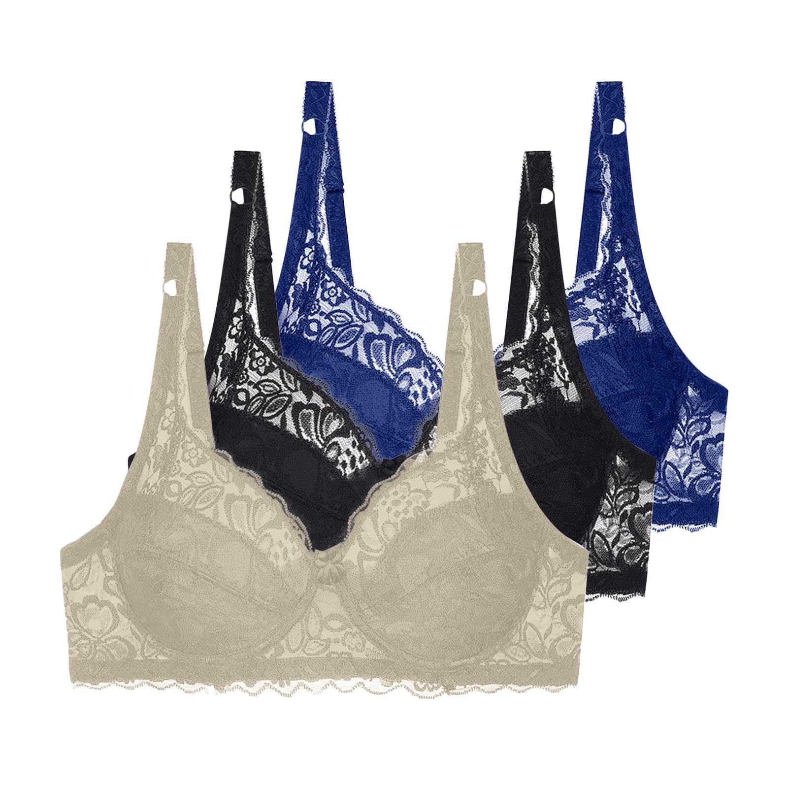 AINIYS Women Lace Bra Push up Underwire Bralettes Soft Fashion ...