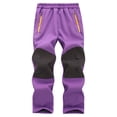 AINIYS Boys And Girls Kids Fleece Lined Outdoor Pants Elastic Waist ...