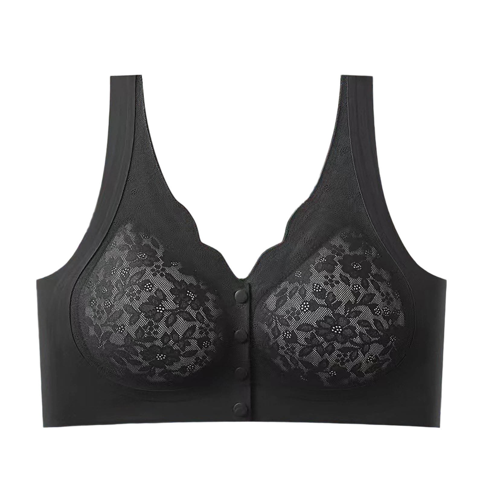 AINIYS Bralette Wireless Lightweight T-Shirt Bra Seamless Soft Cup Bra ...