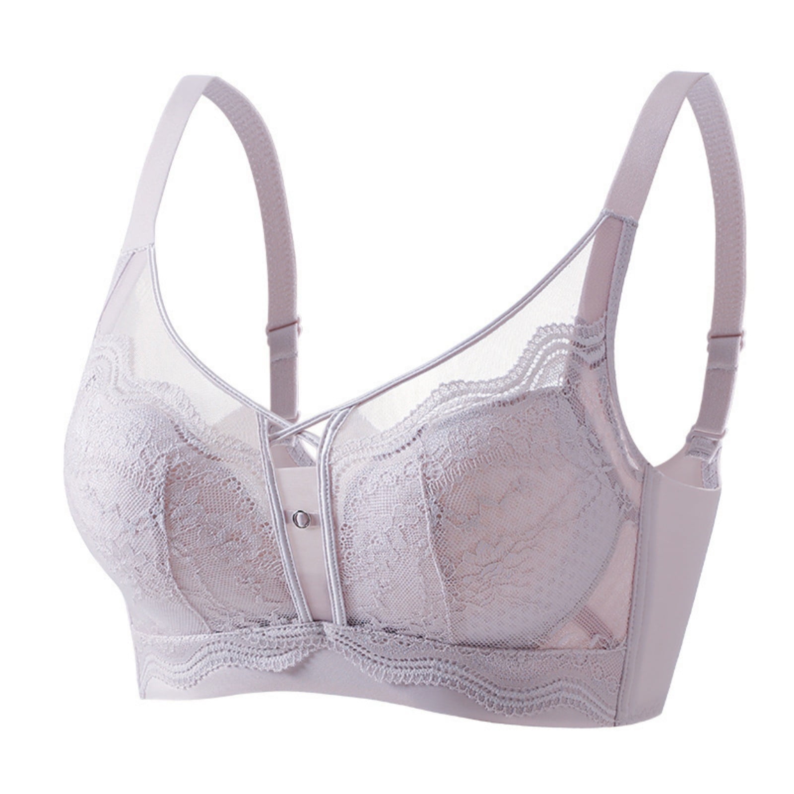 AINIYS Bralette Wireless Plus Size Armpit Fat Control Bra Secure Fit ...