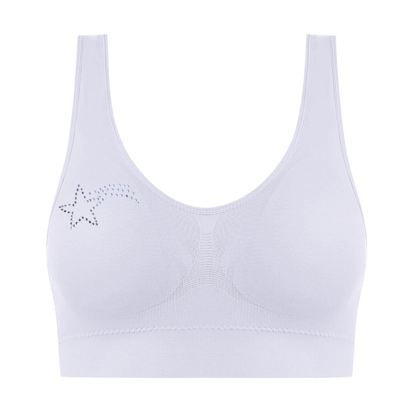 AINIYS Breathable Everyday Bras Wireless Seamless Soft Cup Bra Wide ...